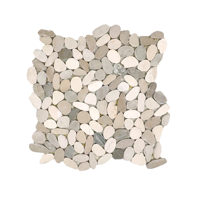 Emser Tile Opuscar Light 12 In. X 12 In. Honed Pebbles Floor And Wall Tile (10.66 Sq. Ft./Case ...